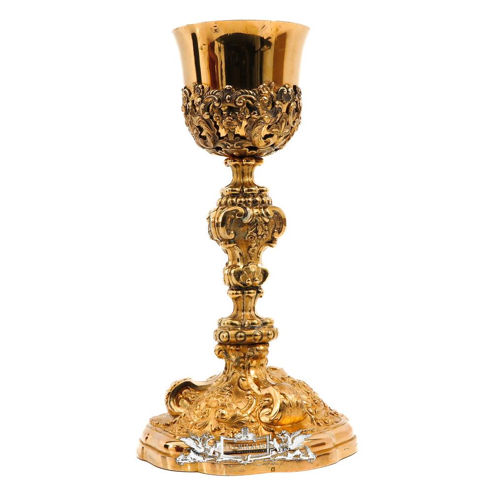 1 Baroque - Style Chalice With Original Paten & Spoon. - Chalices ...