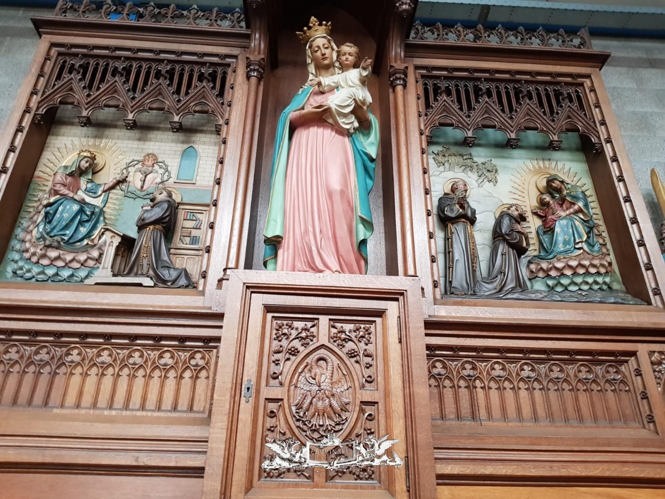 1 Gothic - style Altar Solid Oak Dimensions Without Steps. - Antique ...