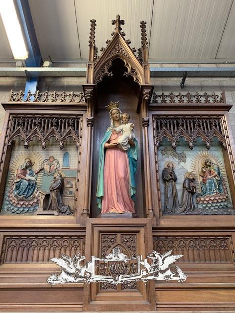 1 Gothic - style Altar Solid Oak Dimensions Without Steps. - Antique ...