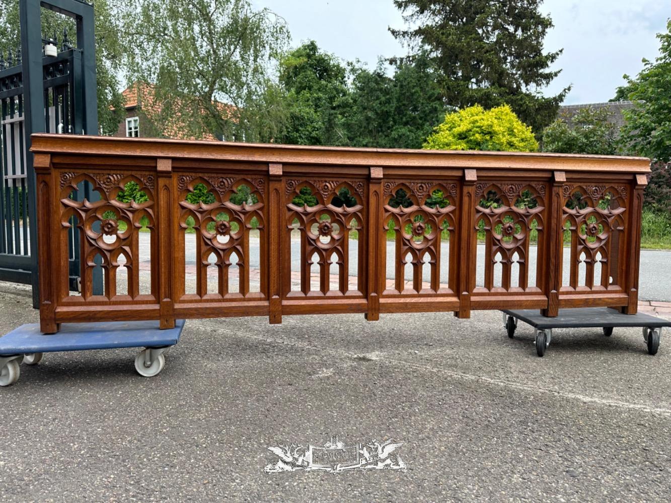 1 Gothic - Style Architectural Ornament / Front Piece Communion Rail ...