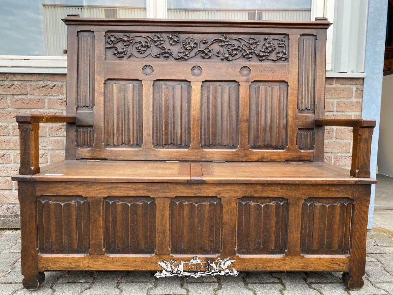 1 Gothic - Style Bench - Tables & Seats & Cabinets & Benches & Gothic ...