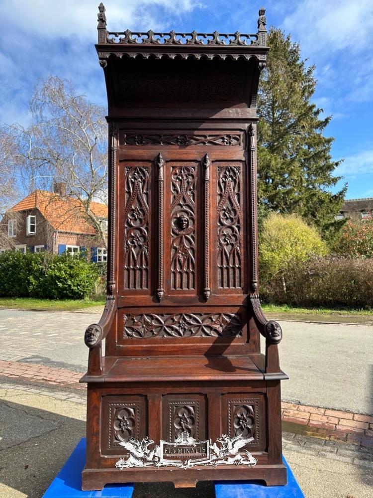 1 Gothic - Style Bishop Seat - Tables & Seats & Cabinets & Benches ...