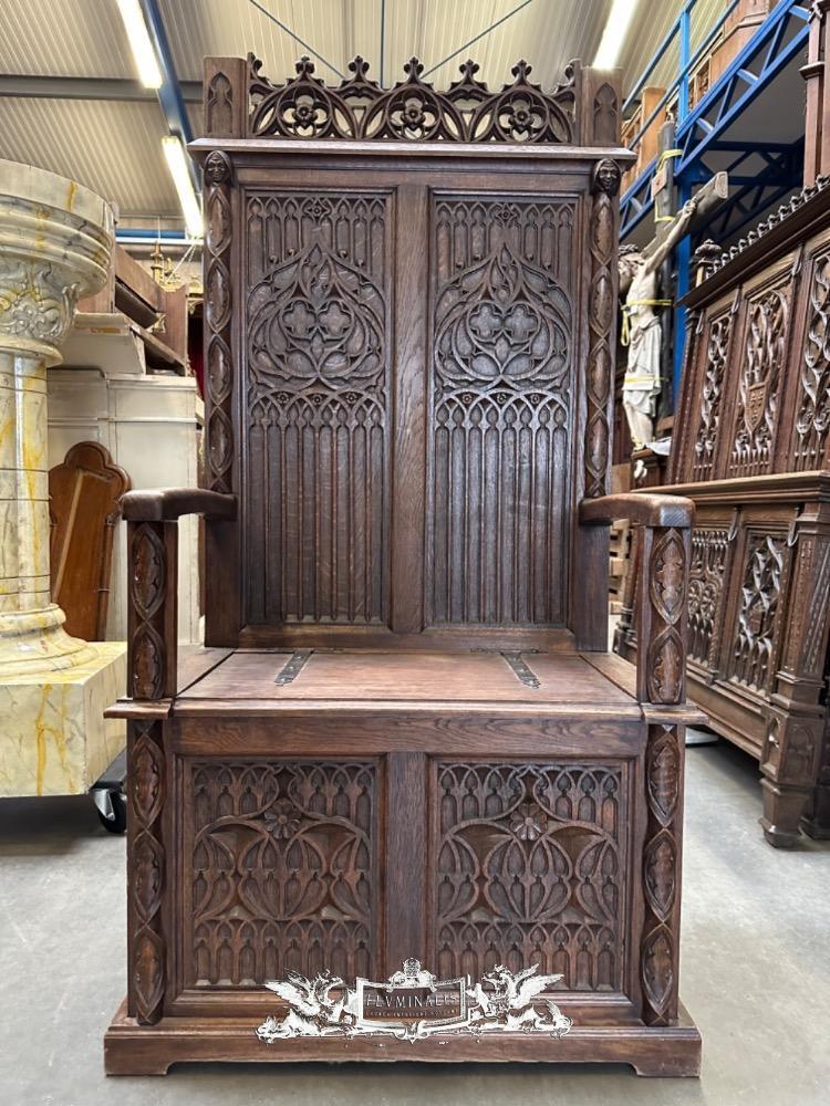 1 Gothic - Style Bishop Seat - Tables & Seats & Cabinets & Benches ...