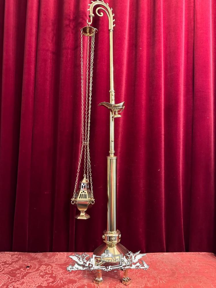 1 Gothic - Style Censer-Stand Complete With Censer And Boat. - New ...