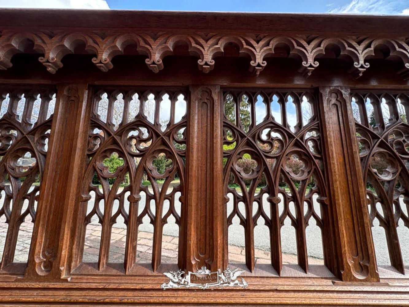 1 Gothic - Style Communion Rail - Church Furniture - Fluminalis