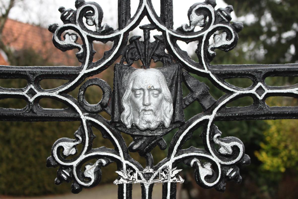 1 Gothic - style Cross From Graveyard - Cast Iron Statues & Vases ...