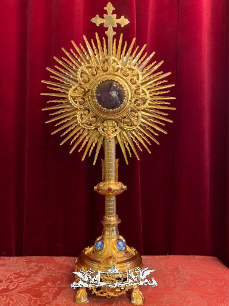 1 Gothic - style Exceptional Monstrance - Monstrances - Fluminalis