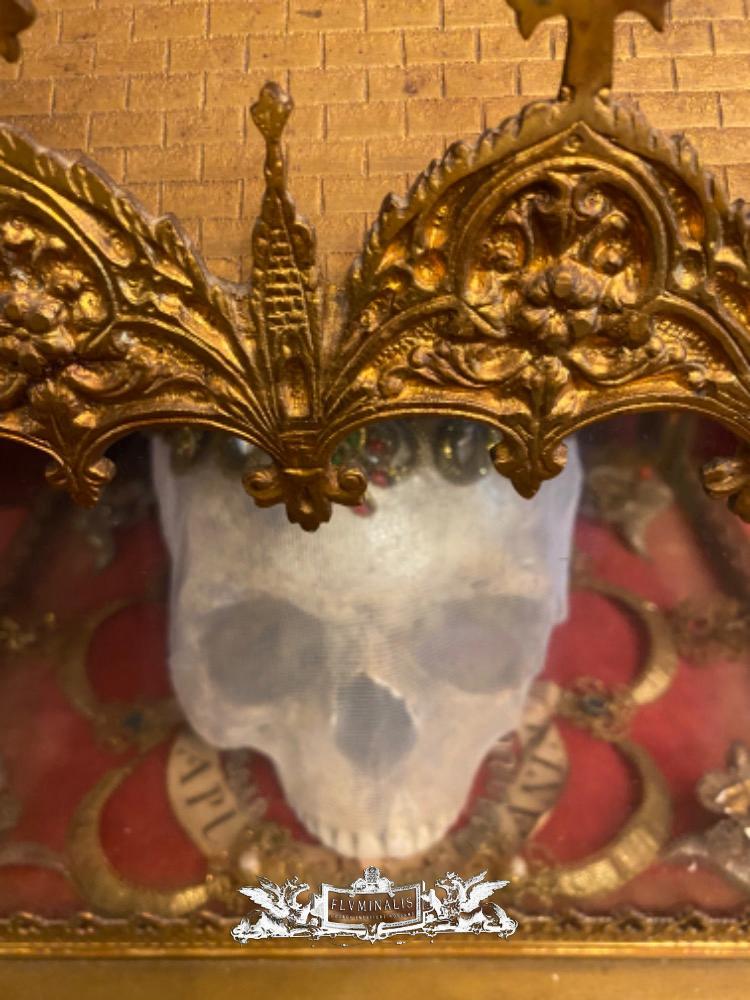 1 Gothic - style Reliquary - Relic Caput ( Skull ) St. Urbani M ...