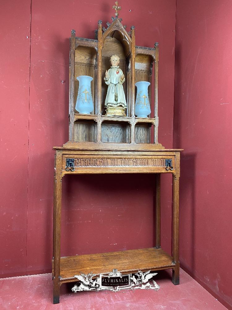 1 Gothic - Style Very Rare And Unique Home Altar - Antique Church ...