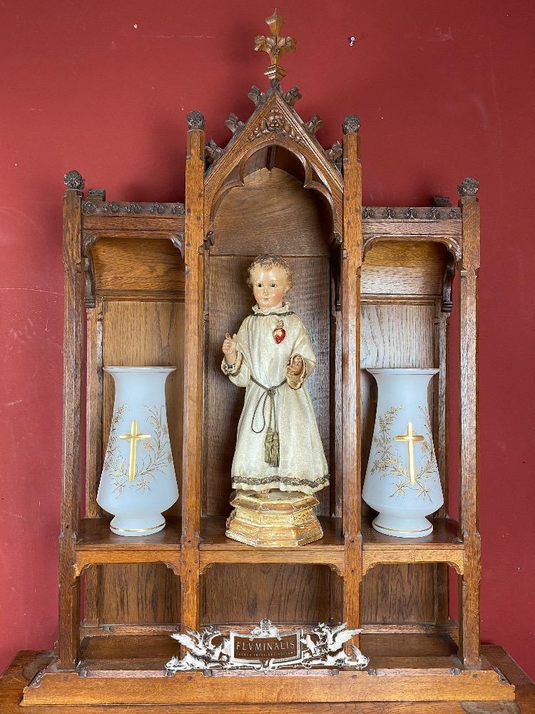 1 Gothic - Style Very Rare And Unique Home Altar - Antique Church ...