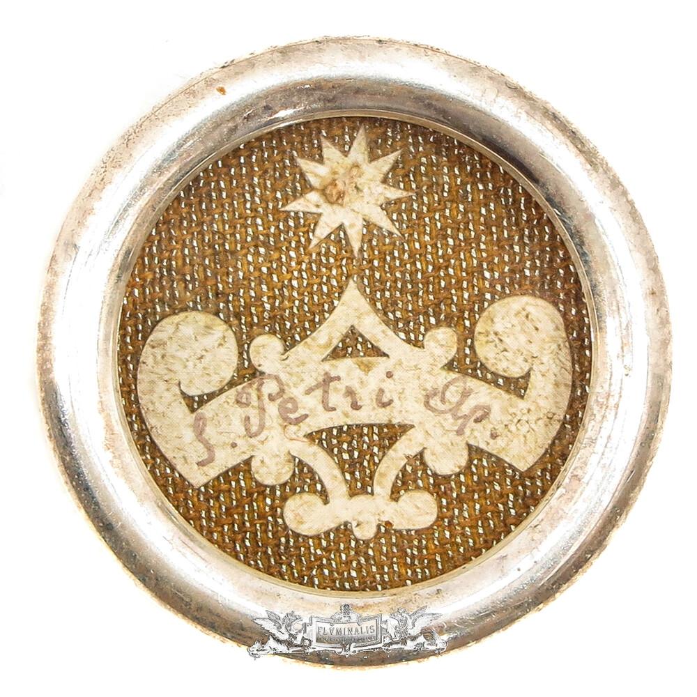 1 Reliquary - Relic Ex Ossibus St. Peter Apostle With Original Document ...