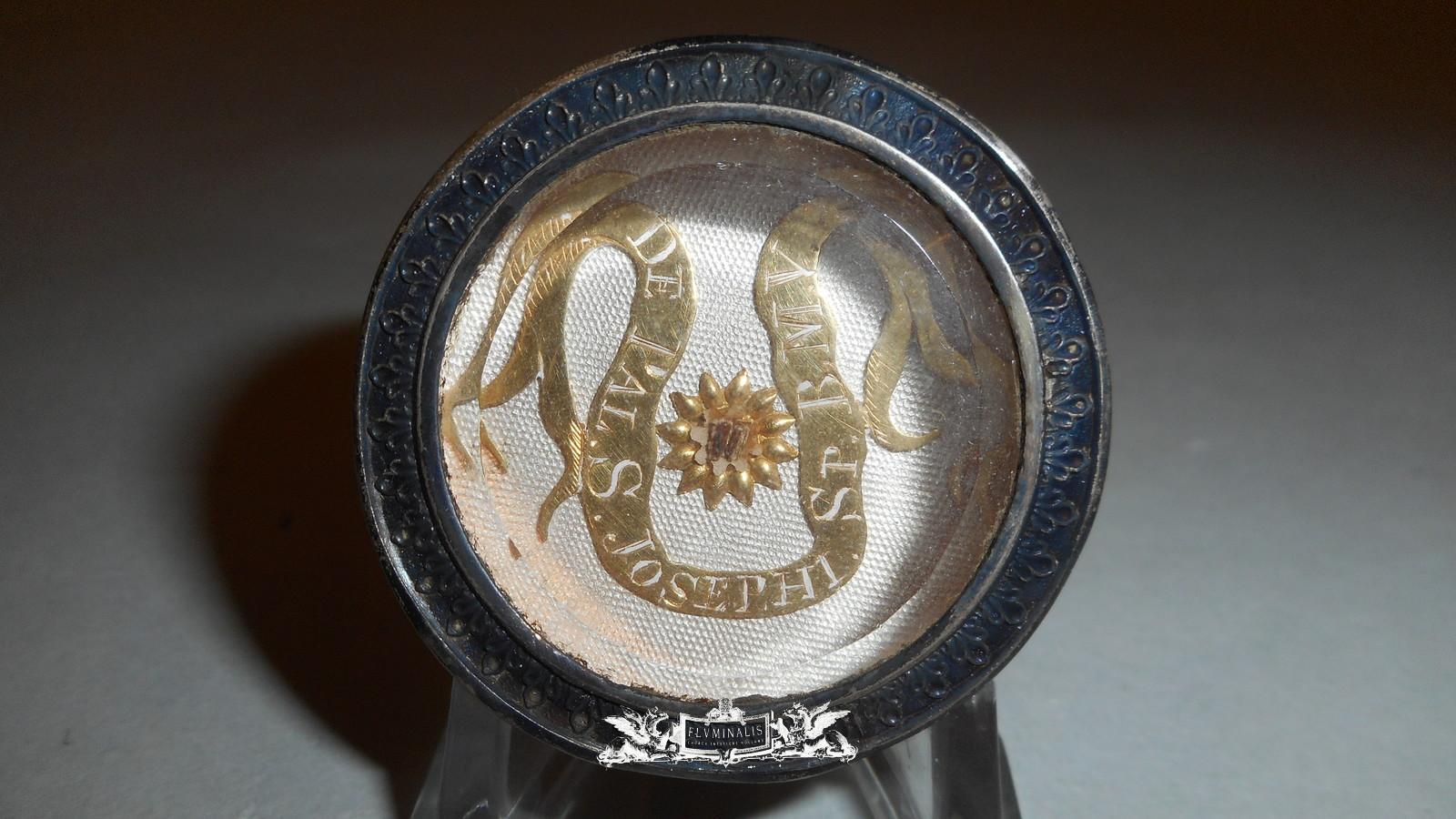 1 Reliquary - Relic Ex Pallio St. Joseph With Original Document ...