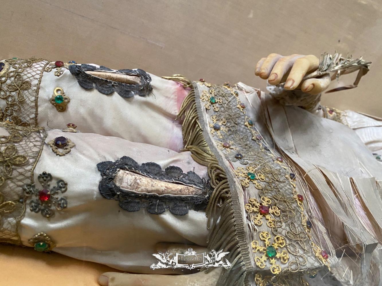 1 Reliquary - Relic Wax Body Corpus S. Modestini M. With Real Bones ...