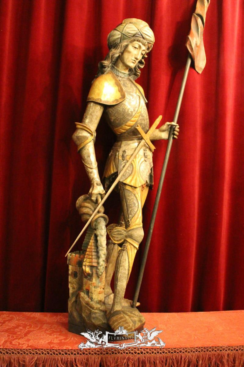 1 Statue St. Florianus (Florian) Invoted As Protector In Danger From ...