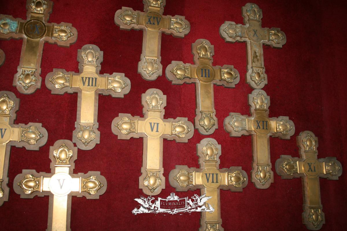 14 Complete Series Of 14 Cross Stations Of The Cross Stations Of