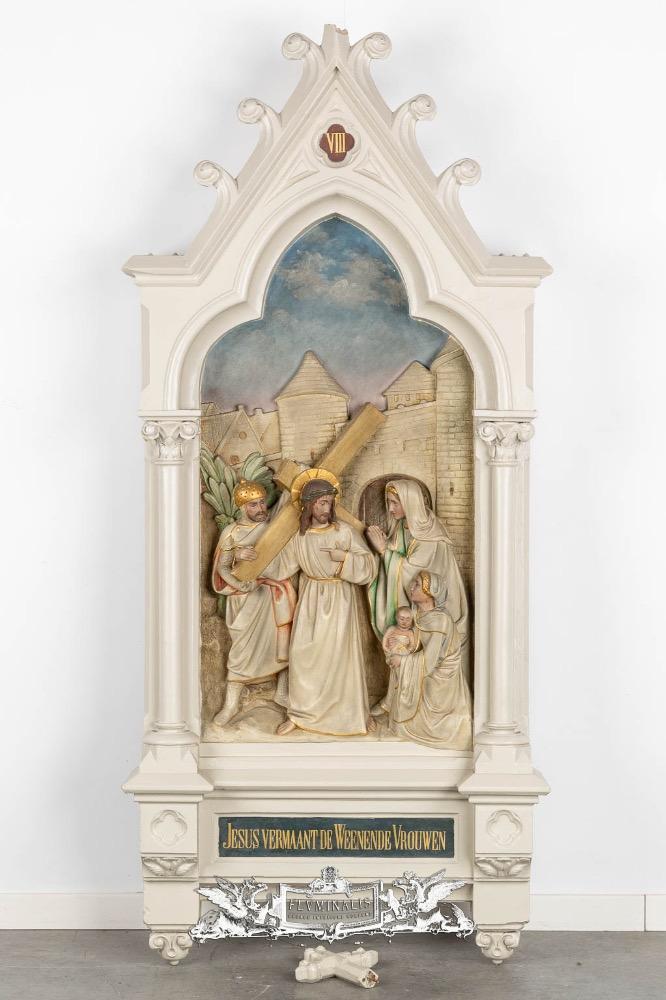 14 Gothic - Style Large Series Stations Of The Cross. - Stations of the ...