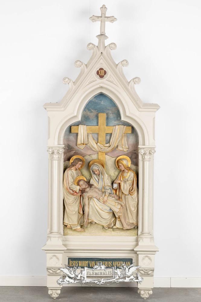 14 Gothic - Style Large Series Stations Of The Cross. - Stations of the ...