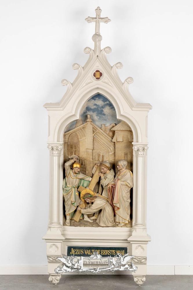 14 Gothic - Style Large Series Stations Of The Cross. - Stations of the ...