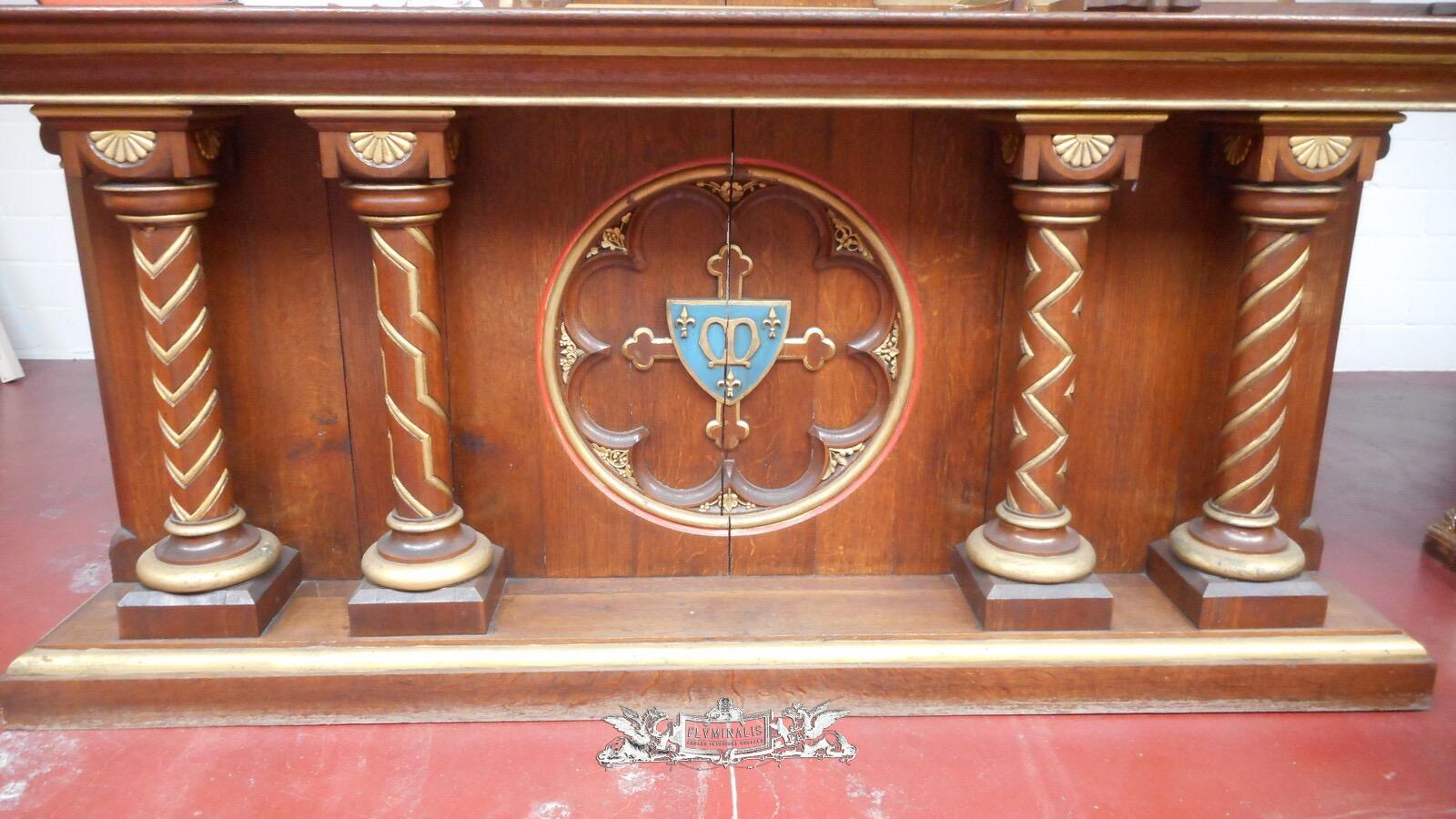 High Quality Pair Of Neoclassical Roman-Gothic-Style Side-Altars ...